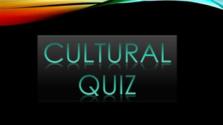 CULTURAL QUIZ SPANDAN'13 IITJ | PPTX | Music | Entertainment