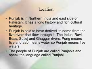 Cultrual diversity -punjab culture | PPTX