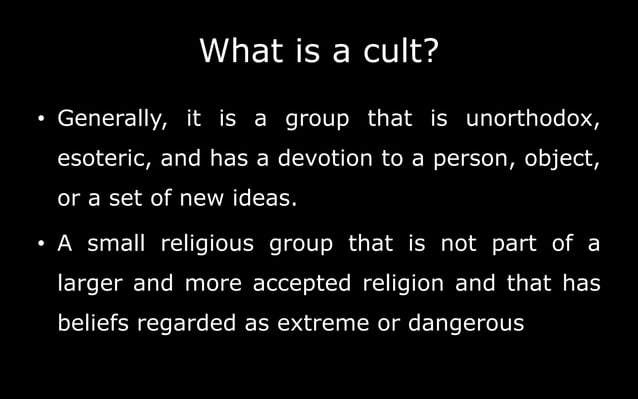 Cults | PPTX | Christianity | Religion & Spirituality