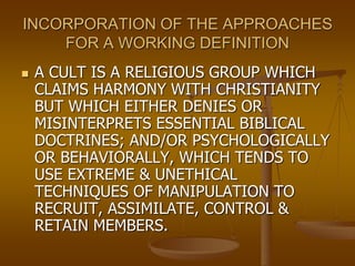 Cults 101default | PPTX