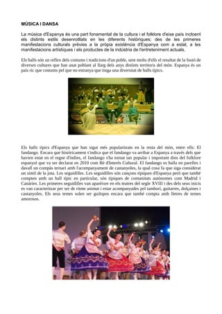 Cultura a Espanya | ODT