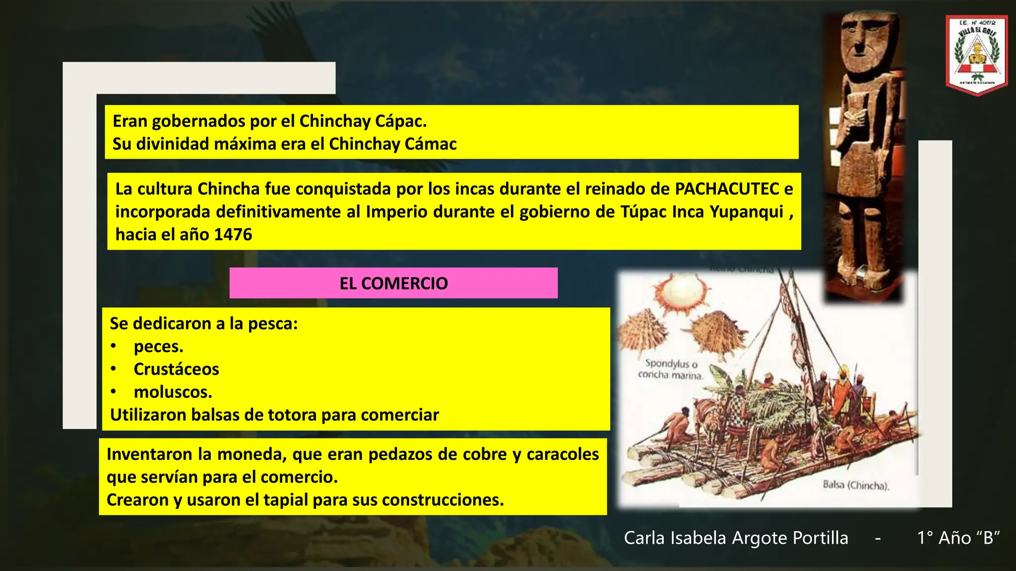 LA CULTURA CHINCHA.pptx, PRINCIPALES MANIFESTACIONES DE LA CULTURA ...