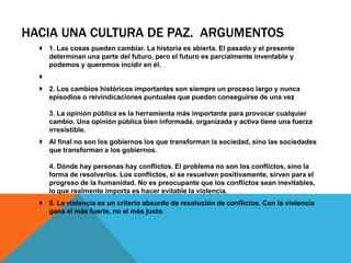 Cultura de paz | PPT