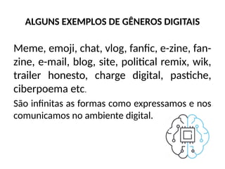 Cultura Digital 2º ANO. aula de cultura e letramento digital | PPTX