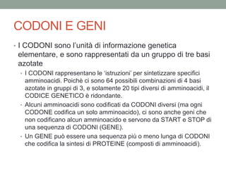 Lo studio del genoma umano per la storia | PPT