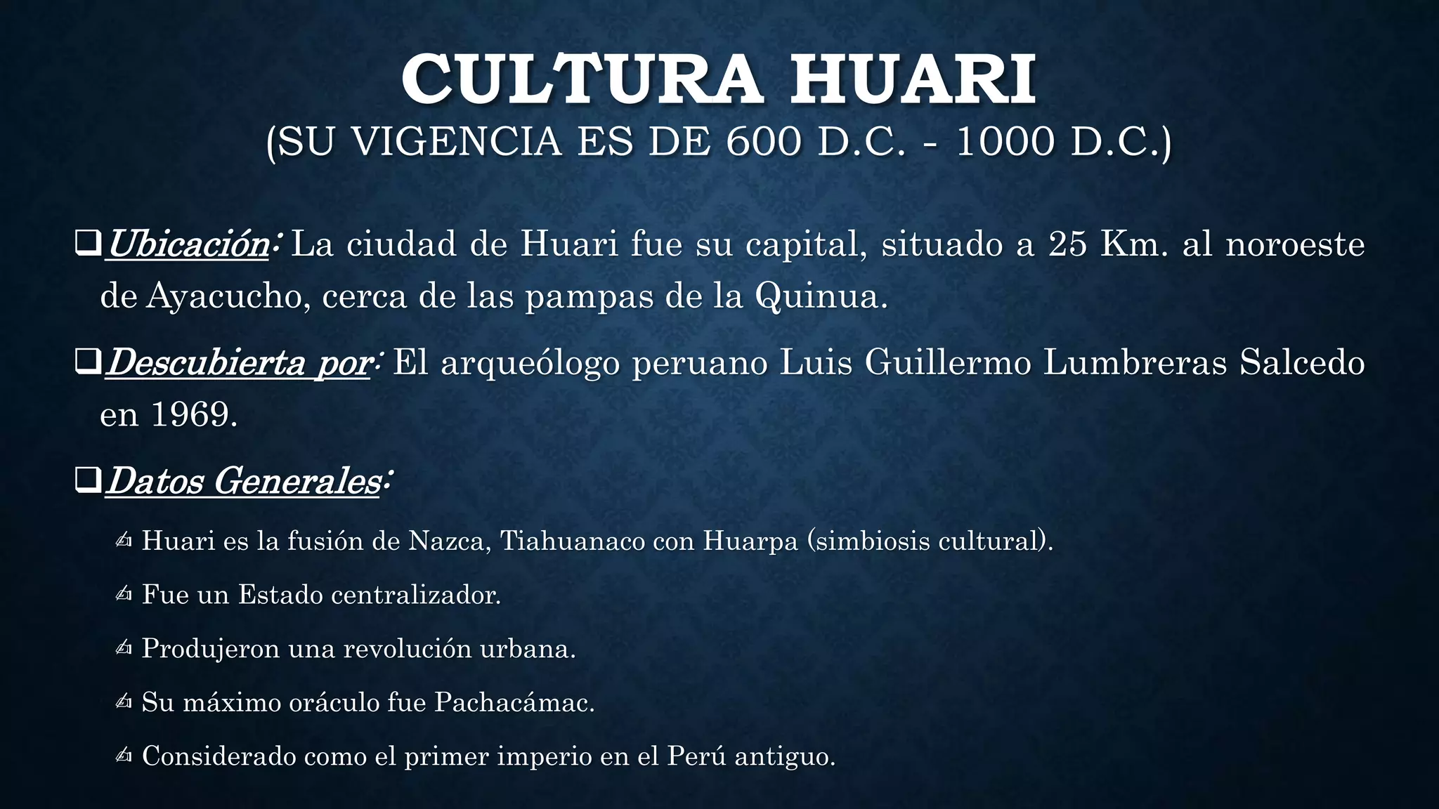 Cultura huari | PPTX