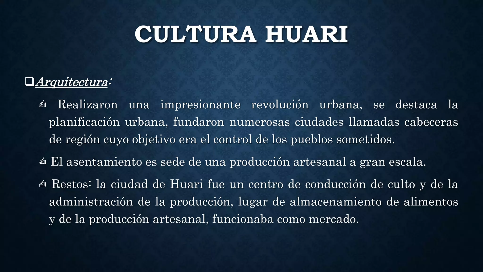 Cultura huari | PPTX