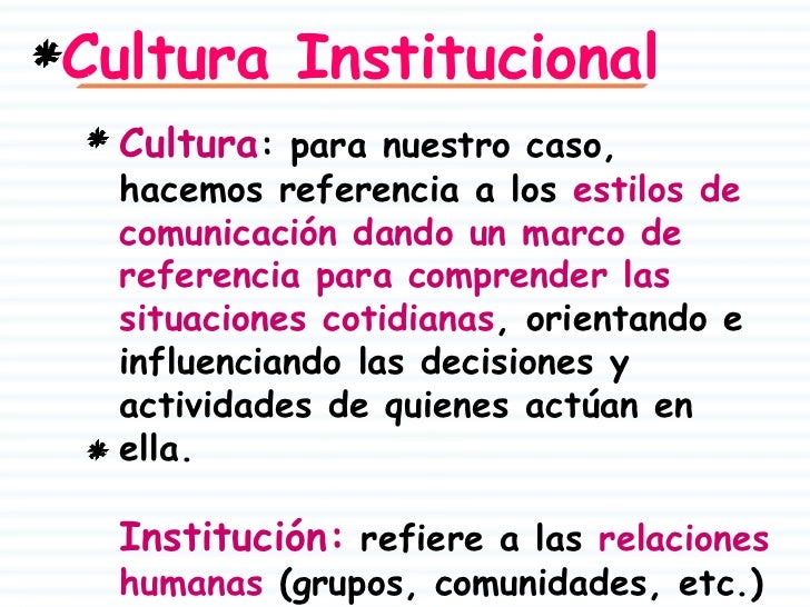 Cultura Institucional