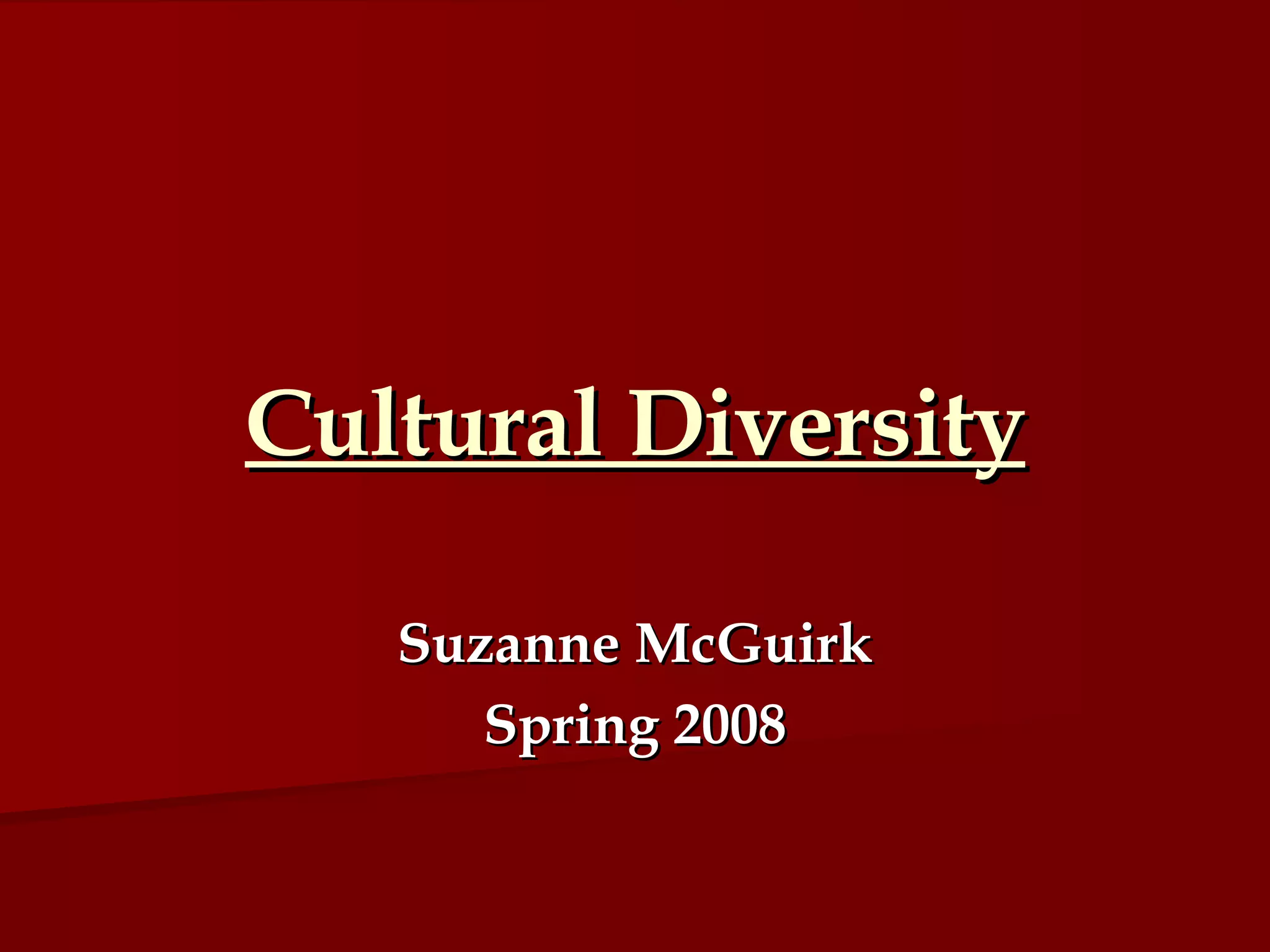 Cultural Diversity Lesson Plan | PPT