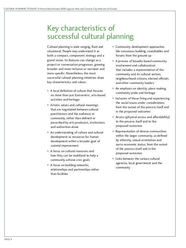 Cultural Planning Toolkit - Canada