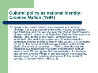 Cultural Policy Lecture | PPT
