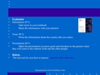 Cultural Week | PPT