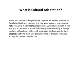 Cultural Adaptation in Marketing | PPTX