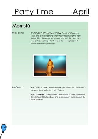 Cultural agenda April | PDF