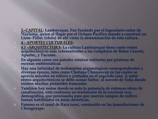 Cultura lambayeque o sican | PPTX