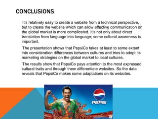 Cross-Cultural analysis of pepsi web-design across different countries ...