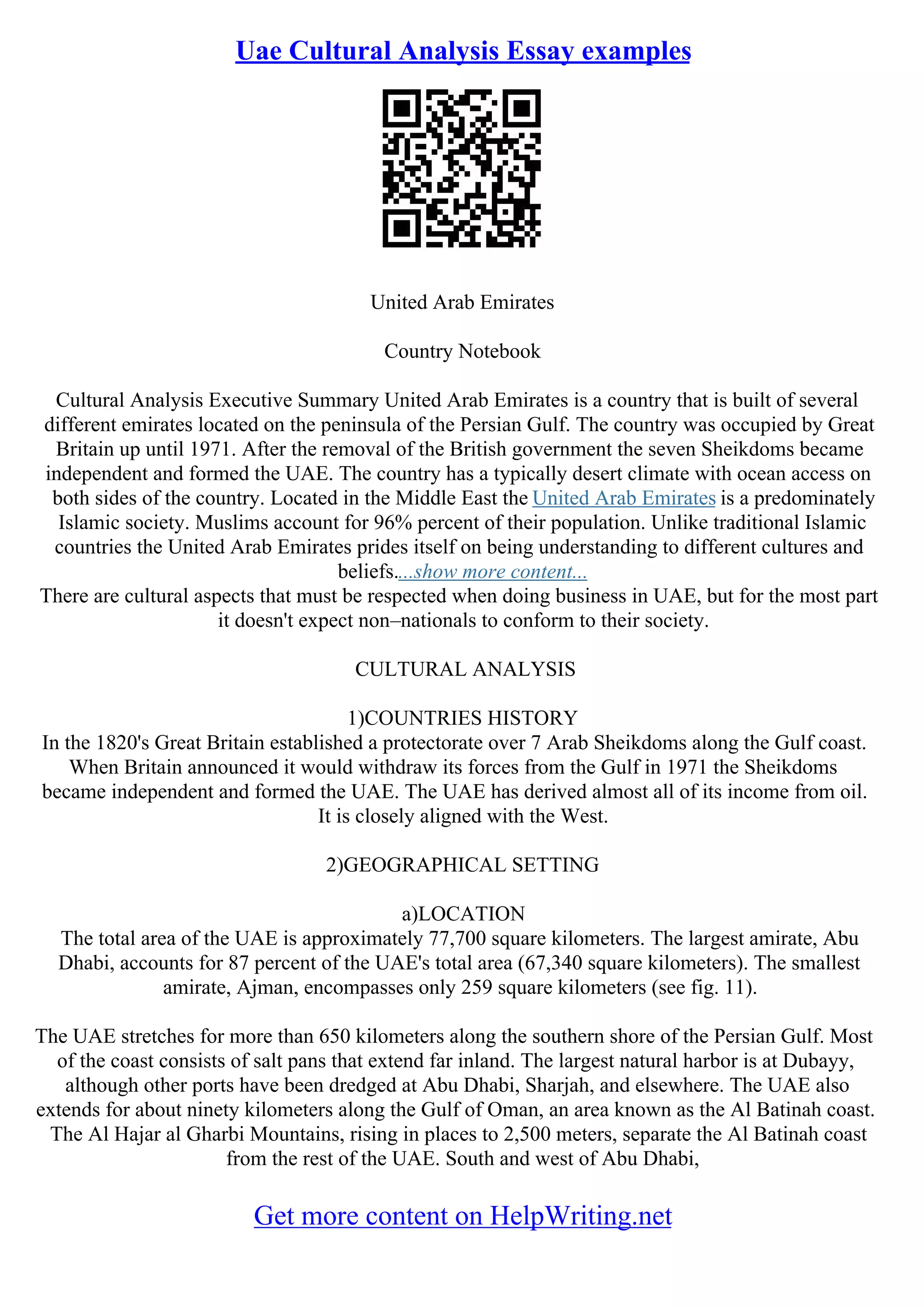 Cultural Analysis Essay | PDF