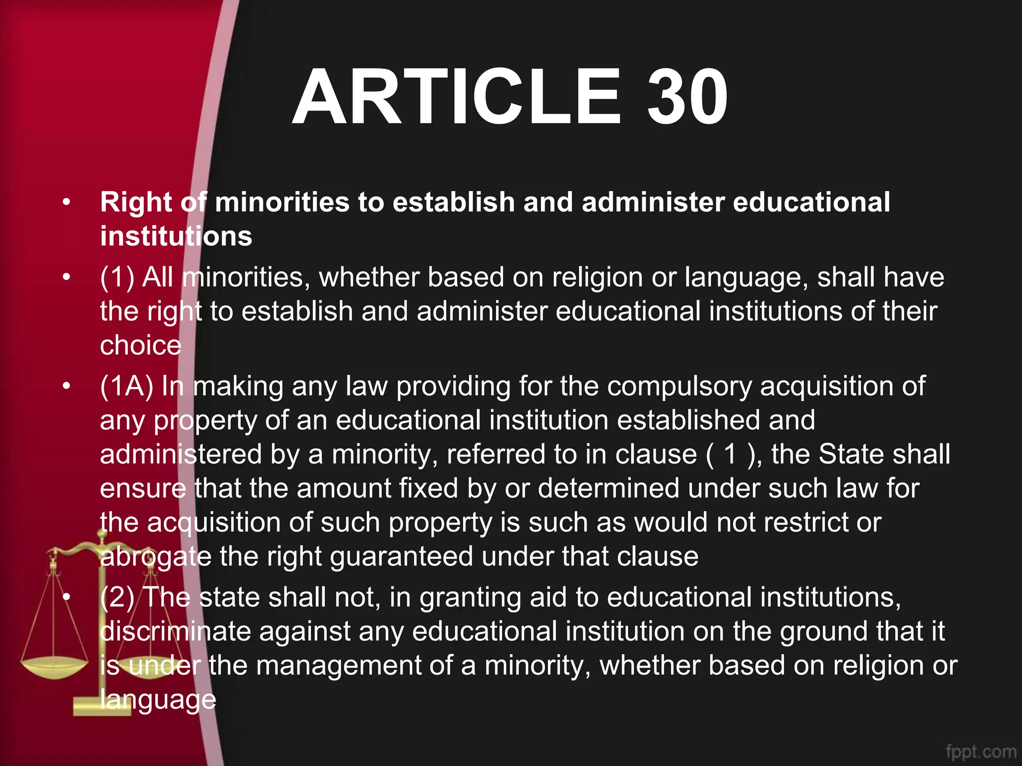 Cultural and educational right. | PPTX