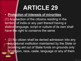 Cultural and educational right. | PPTX