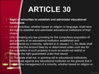 Cultural and educational right. | PPTX