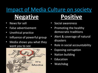 Media culture in Cultural studies | PPT