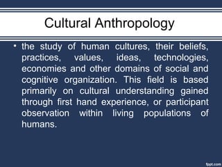 Cultural anthropology | PPT