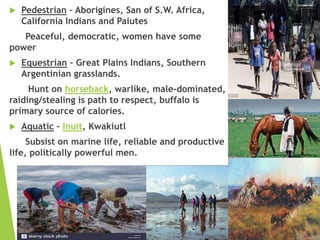 Cultural anthropology subsistence | PPTX | Agriculture | Industries