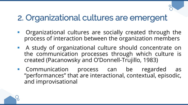 Cultural approaches in organizational approaches | PPT