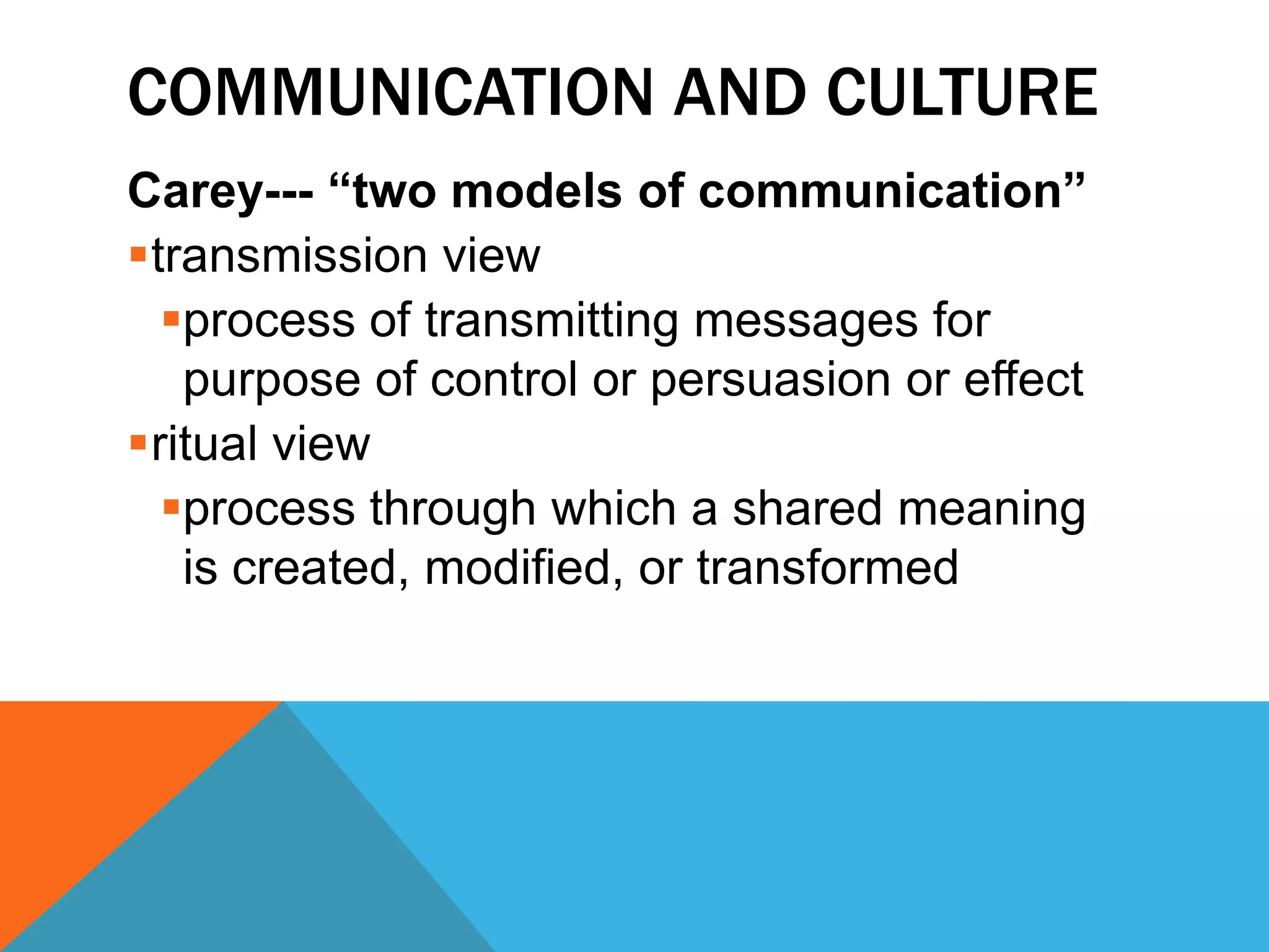Cultural approach to communication | PPTX