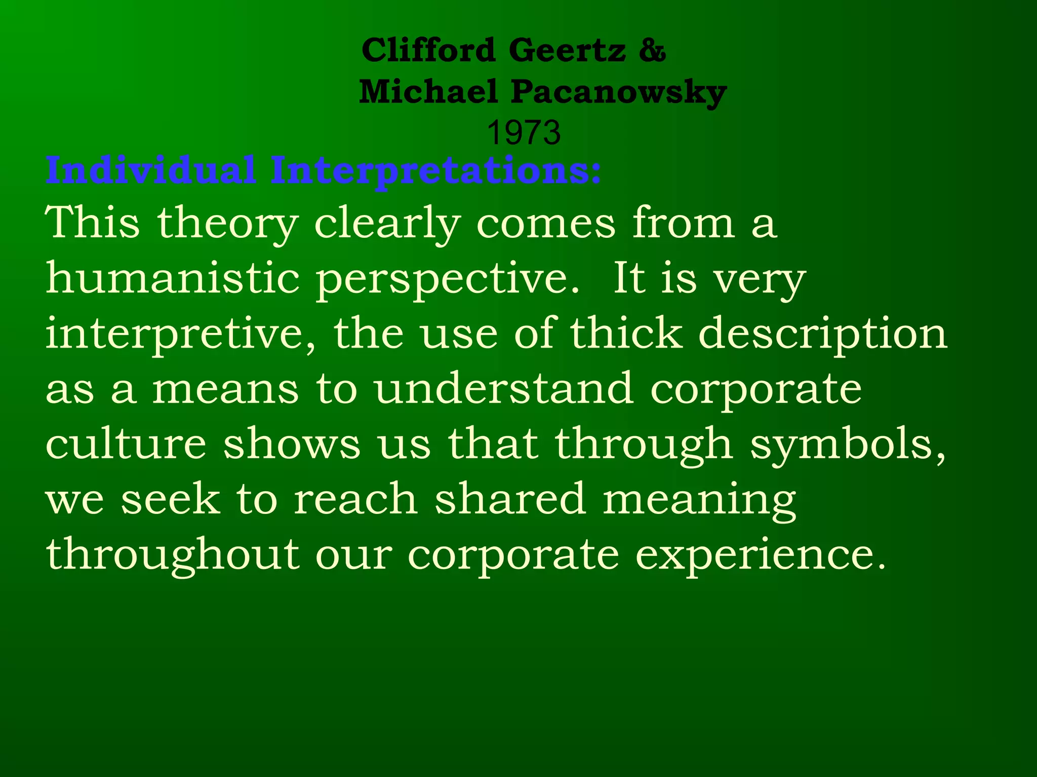 Cultural approach to organization | PPT