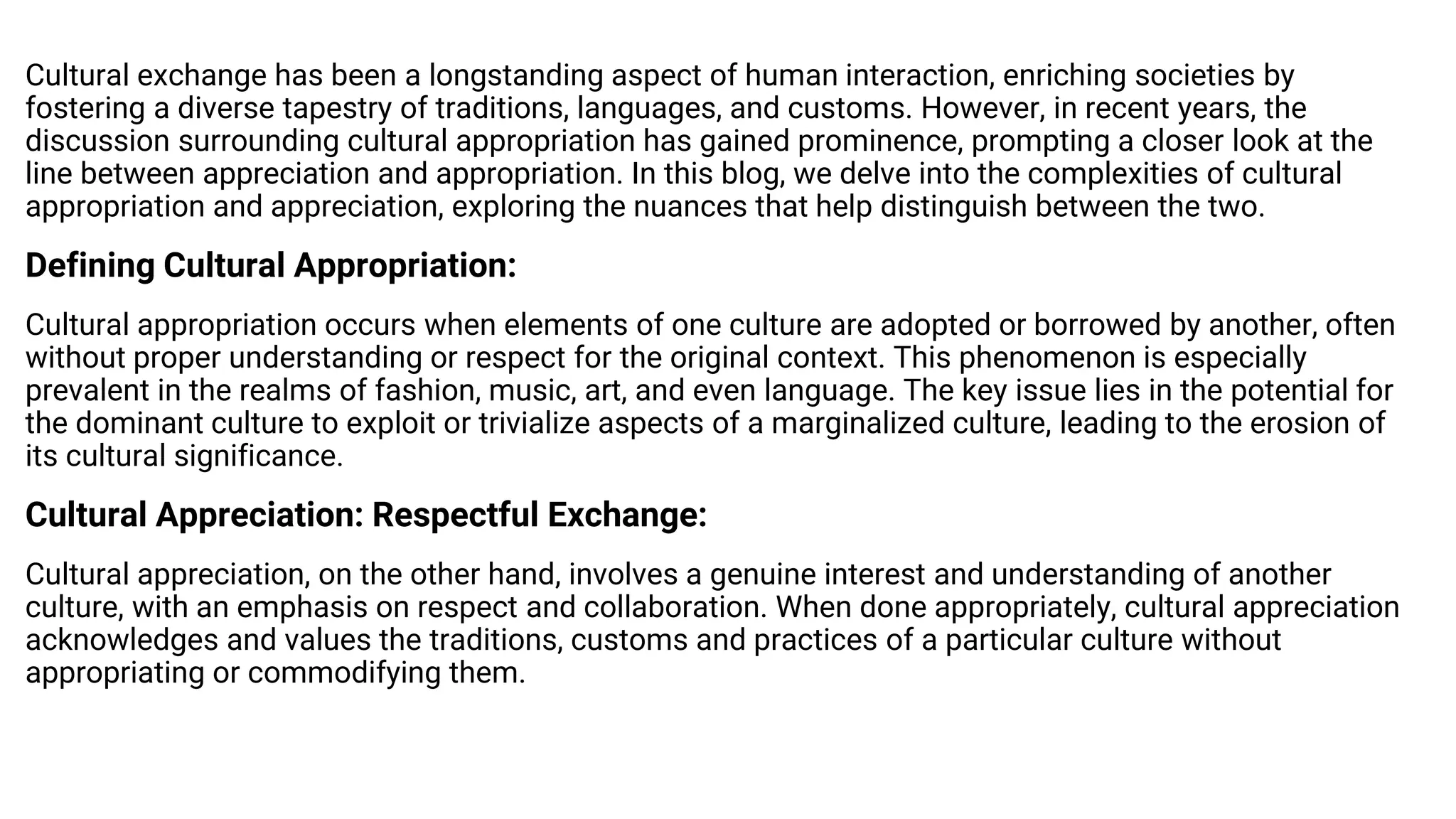 Cultural Appropriation vs. Cultural Appreciation: Where’s the Line? | PPTX