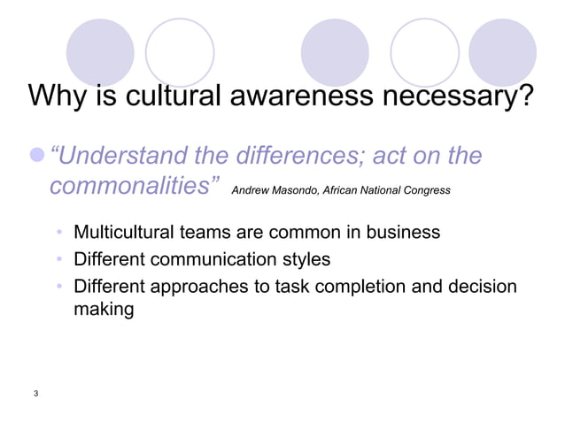 Cultural awareness training booklet with description | PPT