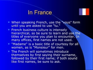 Cultural Awareness And Business Etiquette Around The World | PPT