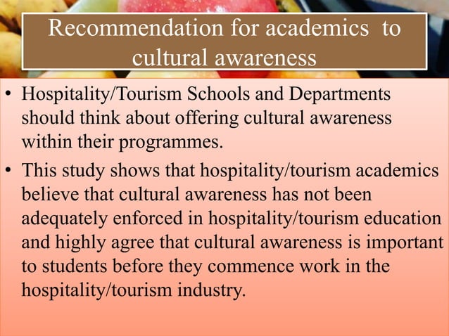 Cultural Awareness in Tourism & Hospitality | PPTX | Travel Preparation ...
