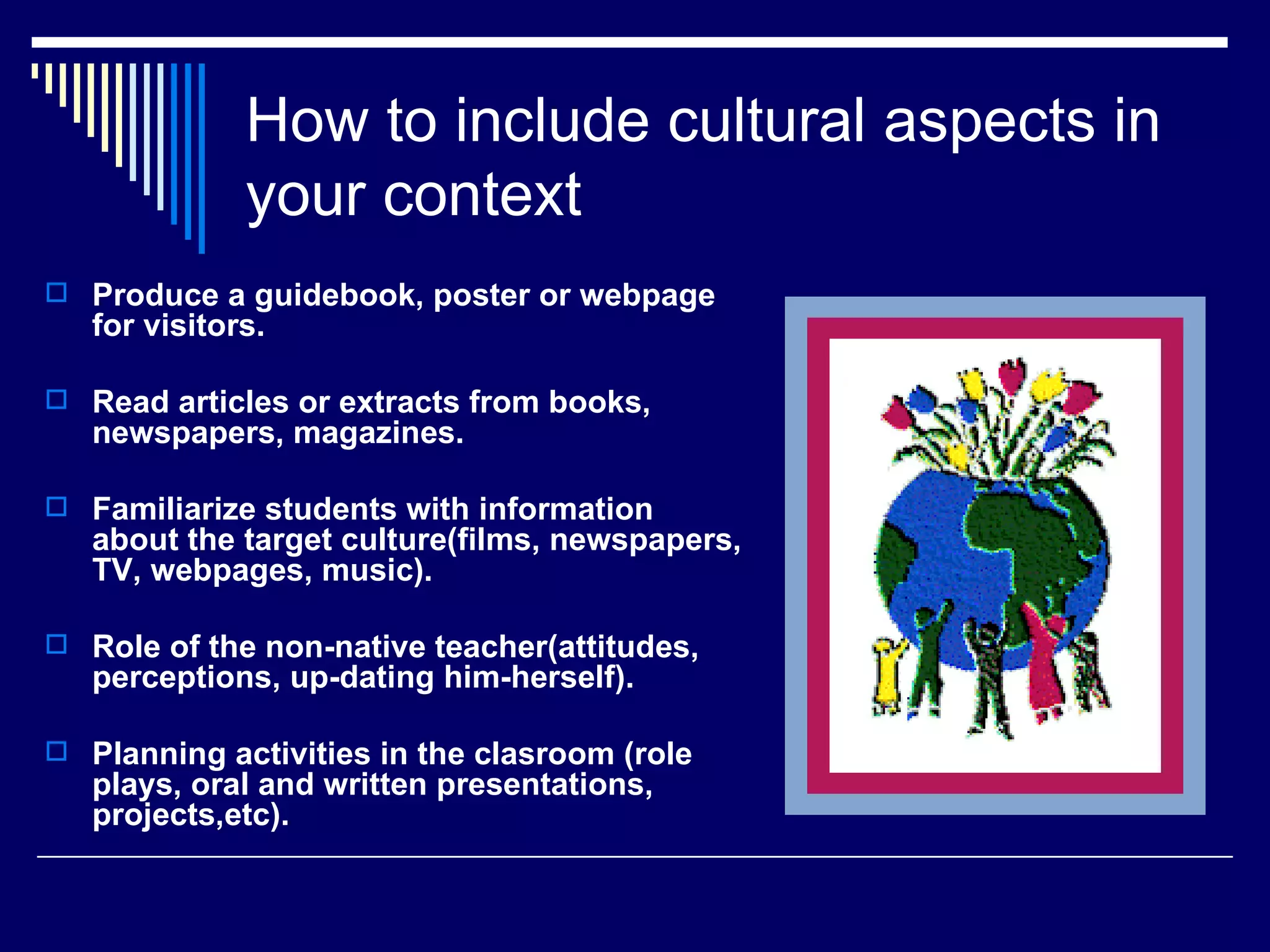 Cultural awareness & the EFL classrooms | PPT
