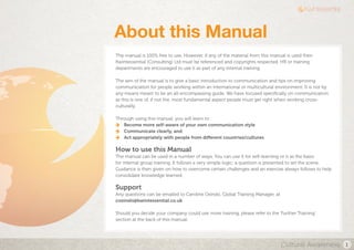 Cultural Awareness: Self-Study Guide to Cross-Cultural Communication | PDF