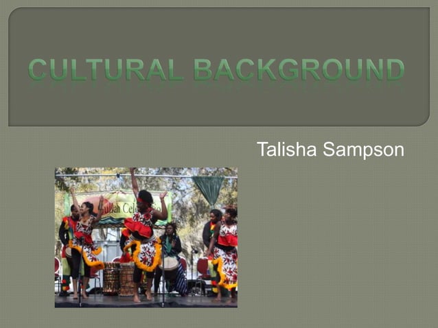 Cultural background | PPT