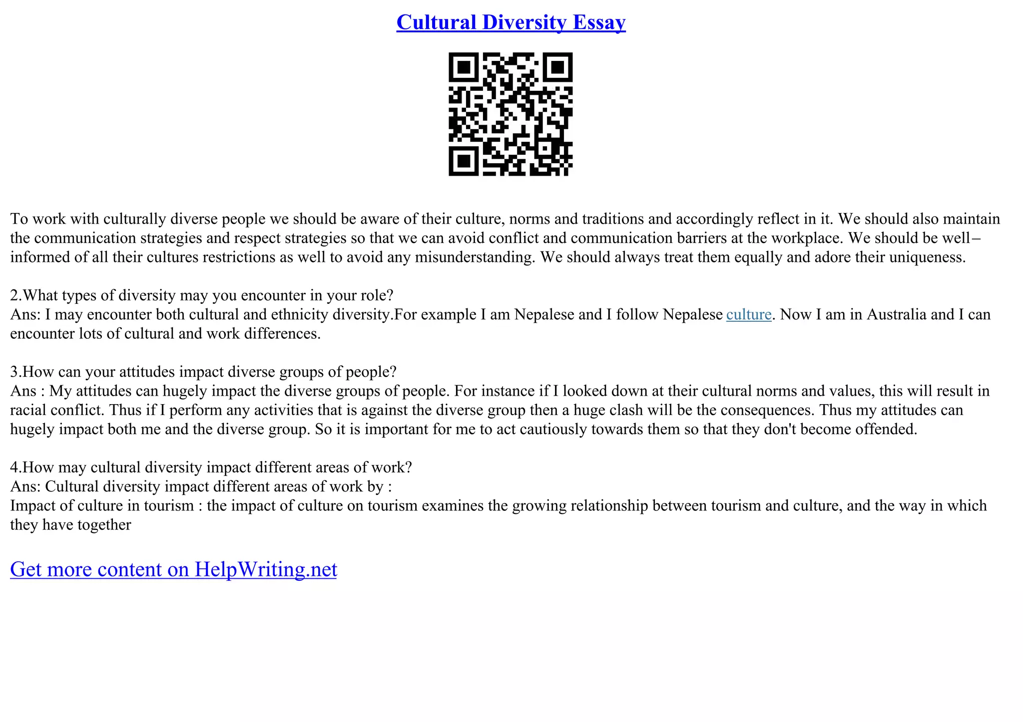 Cultural Background Paper | PDF