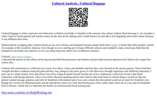 Cultural Background Paper | PPT