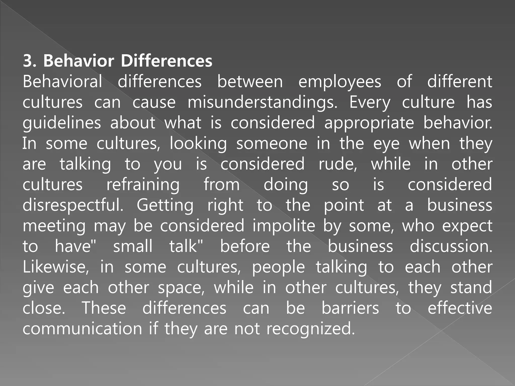 Cultural barriers to communication | PPTX