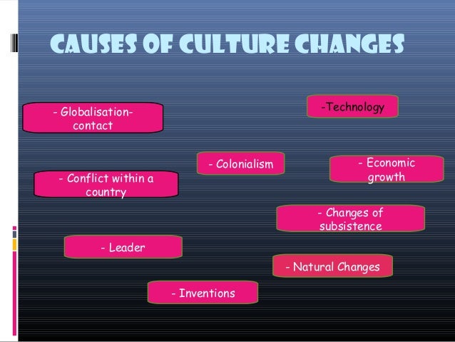 Cultural changes