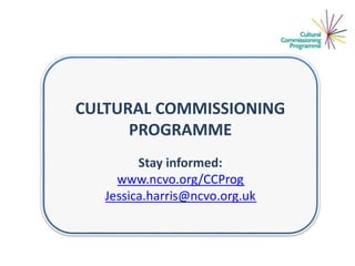 Cultural Commissioning Programme | PPTX