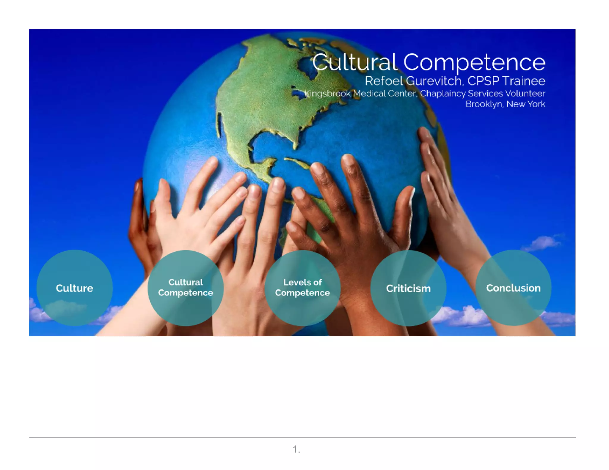 Cultural Competency in Clinical Setting for Chaplains and Pastoral Care ...