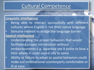 Cultural competence for doing business in The Middle East | PPTX