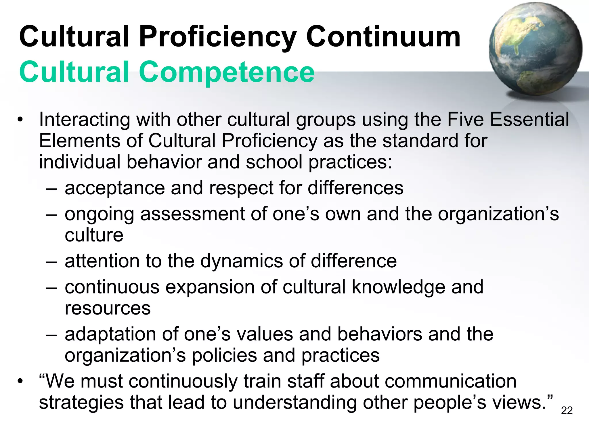 Cultural competence presentation | PDF
