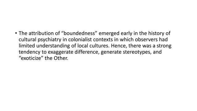 Cultural concepts of distress and assessment | PPTX | Mental Health ...