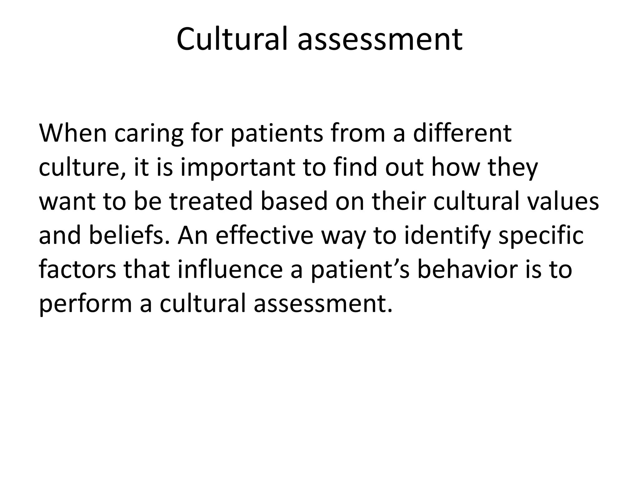 Cultural concerns in nursing | PPTX