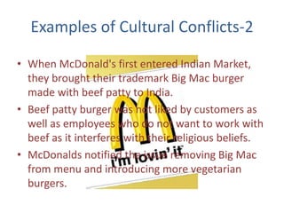 Cultural conflicts in organisations | PPTX