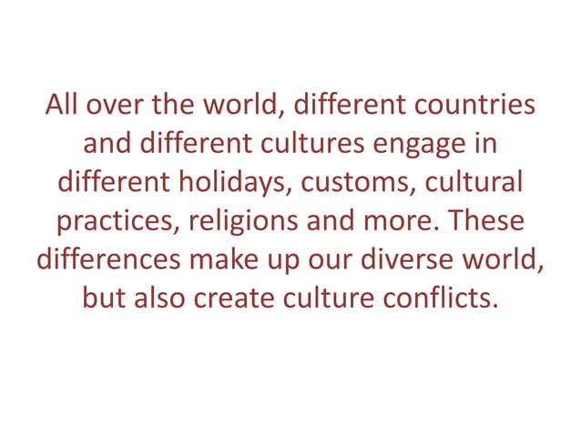 Cultural conflicts in organisations | PPTX | Religion & Spirituality