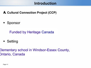 Cultural Connection Project Presentation2 4 | PPT